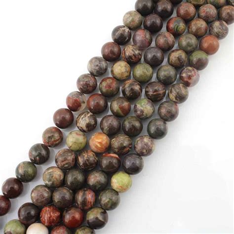 4 10mm Rainforest Agate Beadsround Agate Beadsloose Gemstone Etsy