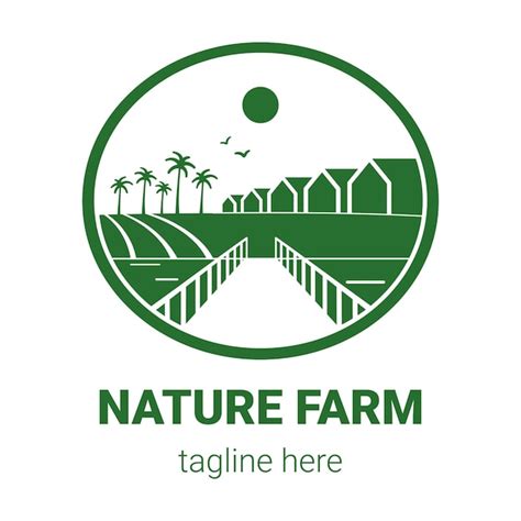 Premium Vector Farmland Logo Design Template Emblem For Agriculture