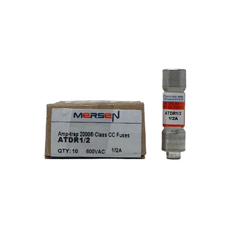 Atdr1 2 Mersen Fuse Class Cc 1 2 Amp 600 Volt 8 99