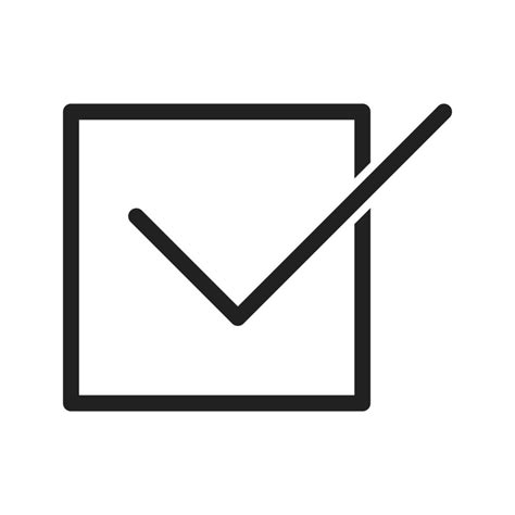 Checkbox Line Icon Vector Art At Vecteezy
