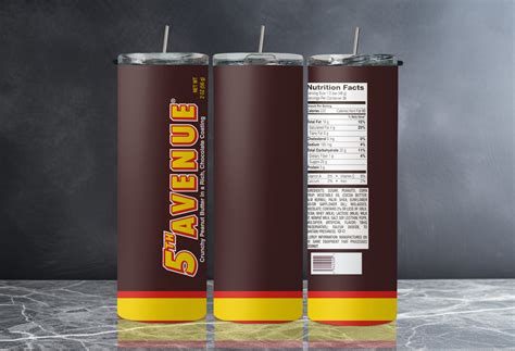 5th Avenue Candy Bar 20 Oz Tumbler Etsy