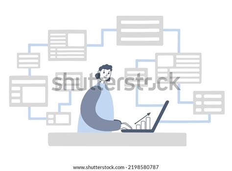 Cms Data Analysis Concept Work Content Stock Vector Royalty Free