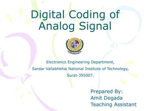 Sampling Of Analog Signal