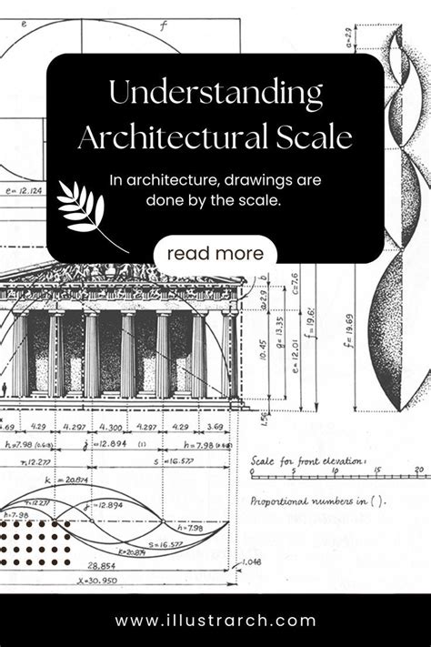 Architectural Scale Proportions And Measurements In Drawings