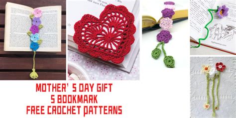 Mothers Day Gift Bookmark FREE Crochet Patterns IGOODideas