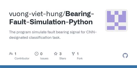 Github Vuong Viet Hungbearing Fault Simulation Python The Program