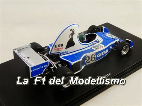 Ligier Js5 1976 Spark Model 1 43 S1630 Modellini F1 Diecast