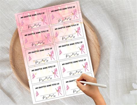 Whats Your Swiftie Name Poster Song Title Swiftie Party Games Taylor