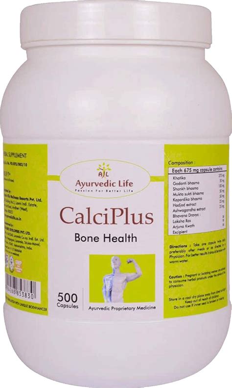 Buy Naturz Ayurveda Calciplus 500 Capsules Pack Of 2 Online And Get