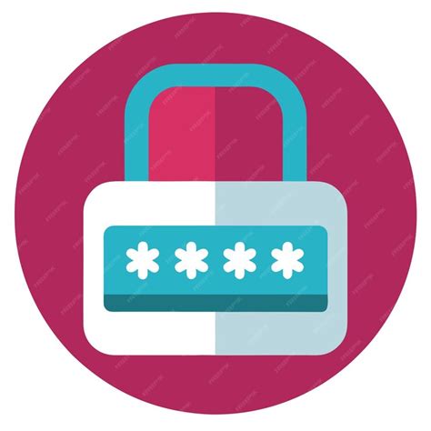 Password Flat Icon Clipart Design Vector Art And Illustration Premium