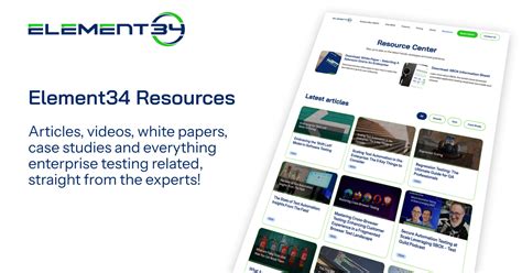 Resource Center Element34