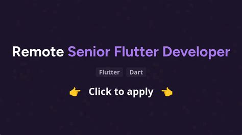 Remote Senior Flutter Developer At Palm Outsourcing
