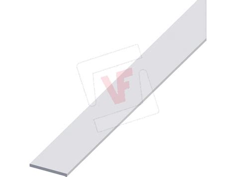 Alfer PROFILO BARRA PIATTA ALLUMINIO Argento Satinato Mm X Mt