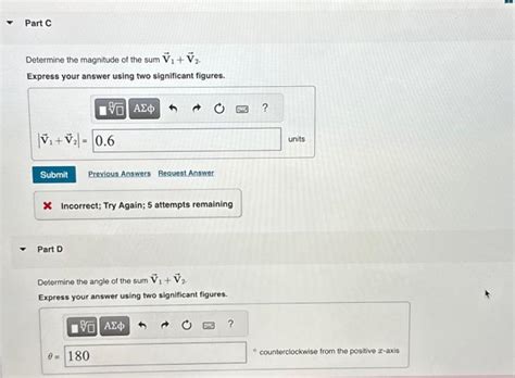 Solved Vector V1 Is 6 7 Units Long And Points Along The