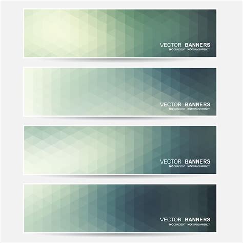 Conjunto De Banners Vectoriales Vector Premium