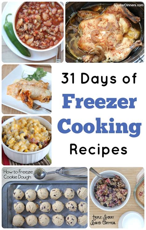 31 Day Series For Freezer Cooking Recipes 5 Dinners Budget Recipes