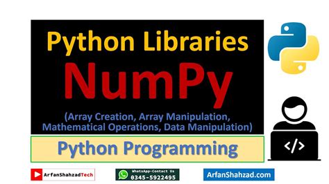 Python Programming Python Libraries A Comprehensive Guide To Numpy By Arfan Shahzad YouTube