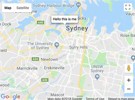 Javascript Google Maps API Custom Popups Example Code Breaks In VueJS Single File Components