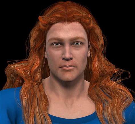 Download Red Haired Manwith Long Wavy Hair