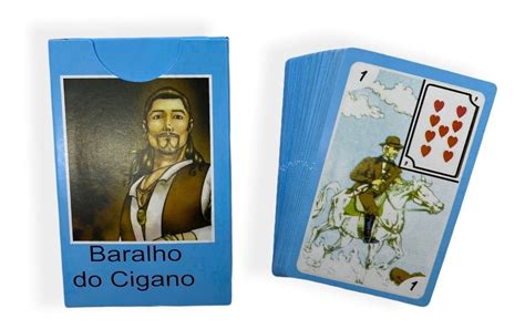Baralho Tarot Do Cigano 36 Cartas Mais Manual Azul Cigano Loja Salve