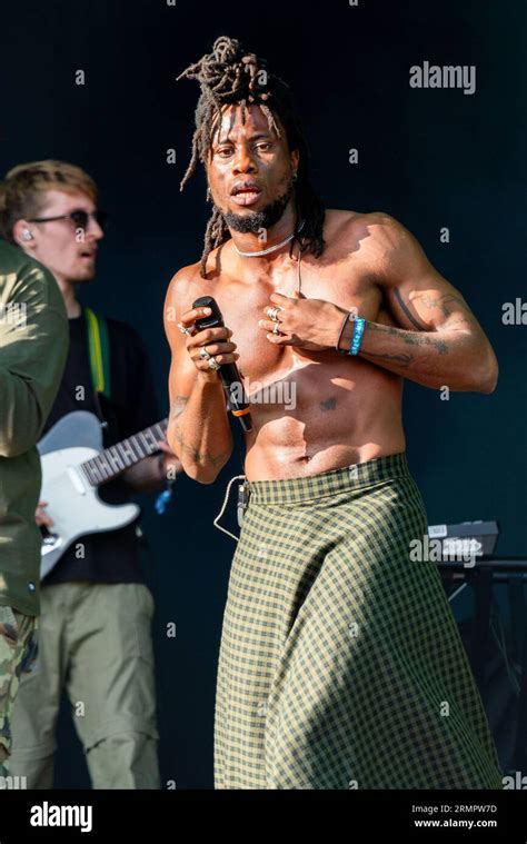 Nigerian Artist Obongjayar Real Name Steven Umoh Play The Mountain Stage At Green Man Festival