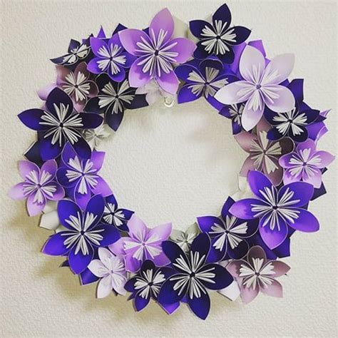 200以上 かわいい 折り紙 花 リース 作り方 125724 かわいい 折り紙 花 リース 作り方