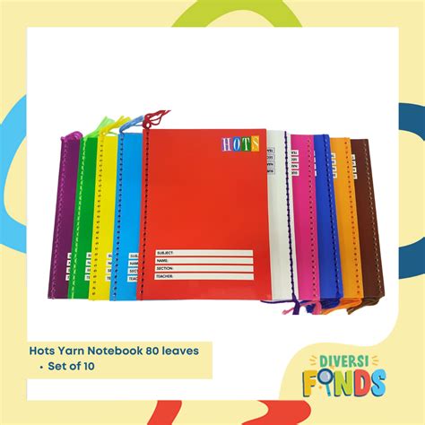 Hots Notebook Writing Yarn Composition 80lvs Each Set Of 5s