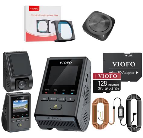 VIOFO A119 MINI 2 GPS WIFI 2,5K + CPL + PILOT + ACC + KARTA VIOFO 128GB ...
