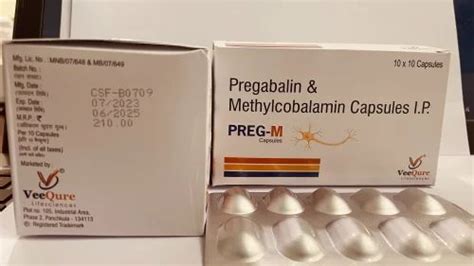 Preg M Pregabalin 75mg Methylclobalamin 750mcg Capsules At ₹ 2100