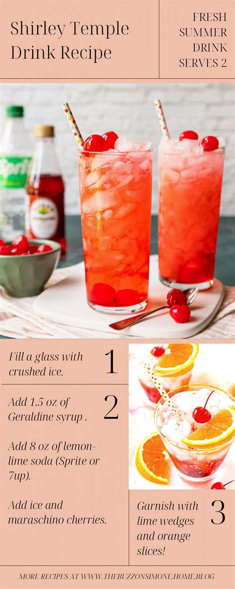 The Perfect Shirley Temple Drink Recipe 😋 Simones Journal
