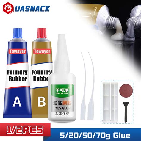 1 2pcs Magic Repair Glue AB Metal Cast Iron Repairing Adhesive Heat