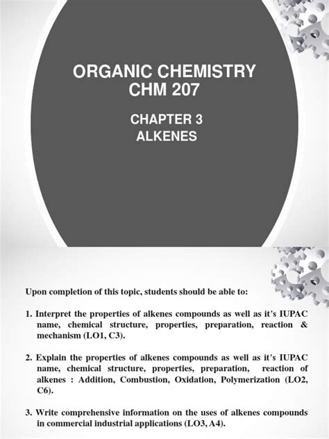 Chapter 3 Alkenes Pdf Alkene Polymers
