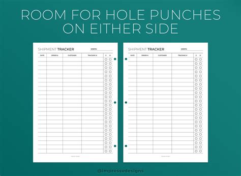 Shipment Tracker Fillable And Printable Shipment Planner Shipment Log
