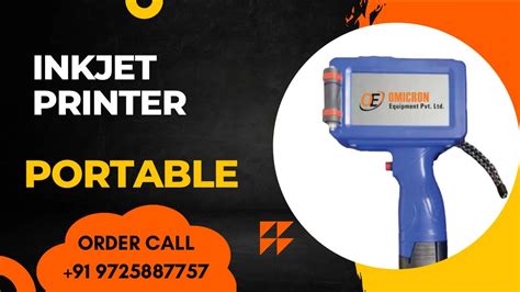 Inkjet Printer Portable Barcode Mrp Date Printing Youtube