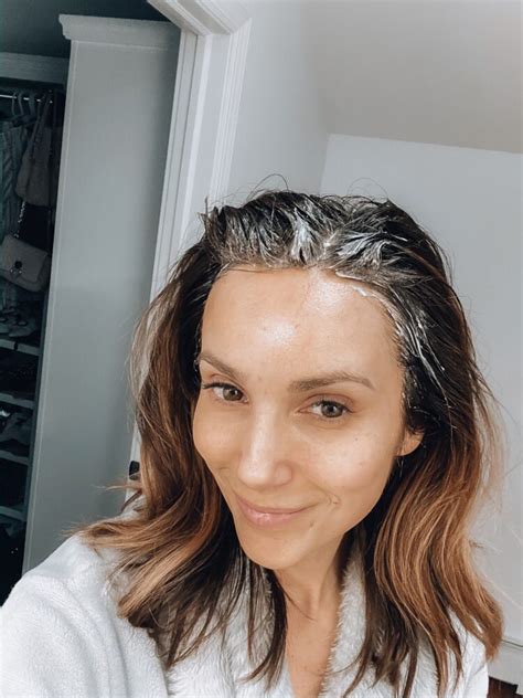 How To Dye Your Hair At Home Grey Hair And Root Touch Up Blushing