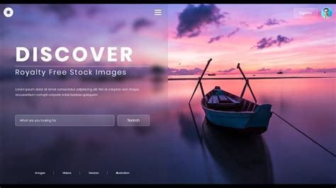 Modern Glassy Website Ui Using Html Css Bootstrap Youtube