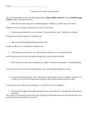 Finns Copy Of Fahrenheit 451 Part III Study Guide Name Fahrenheit