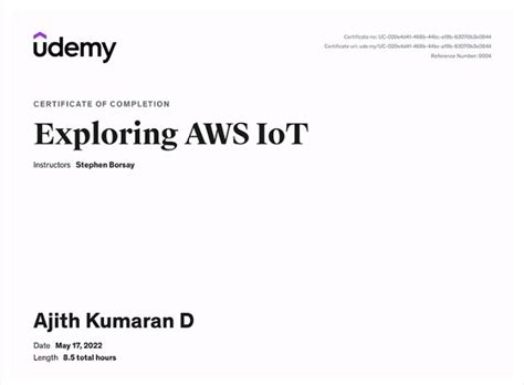 Ajith Kumaran On Linkedin Udemy Udemycourses Ksrct Iot