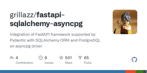 Github Grillazzfastapi Sqlalchemy Asyncpg Integration Of Fastapi Framework Supported By