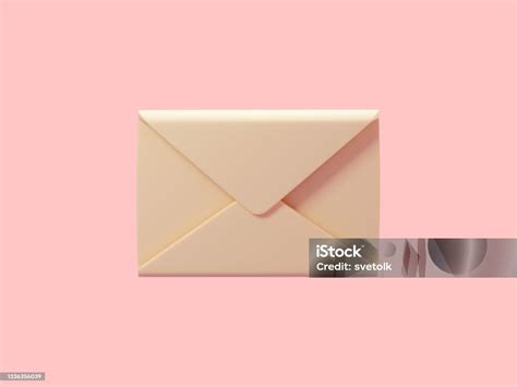 파스텔 핑크 배경에 격리 된 메일 봉투 새 전자 메일 메시지 알림 아이콘의 3d 렌더링 뉴스레터 구독 개념입니다 새로운 수신