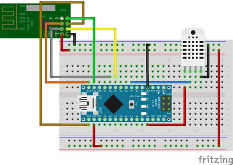 Nrf24l01 Based Wireless Weather Station With Dht22 And 32 Tft Display