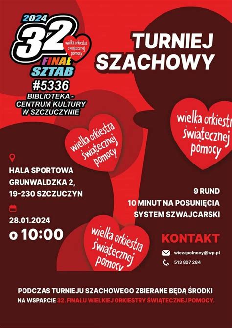 Turniej Szachowy dla WOŚP w Szczuczynie e Grajewo pl Portal