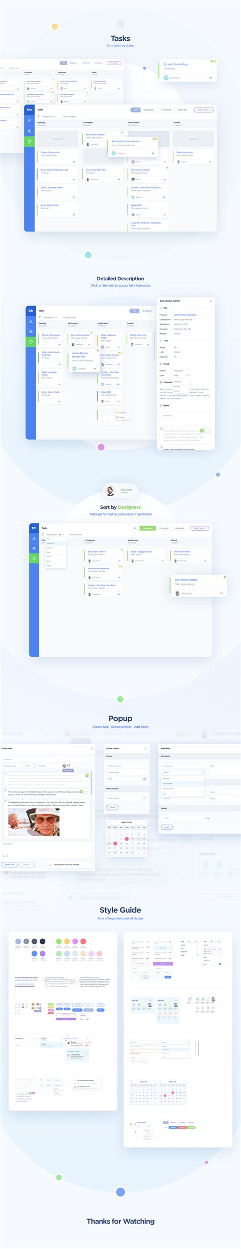 CRM Dashboard Behance