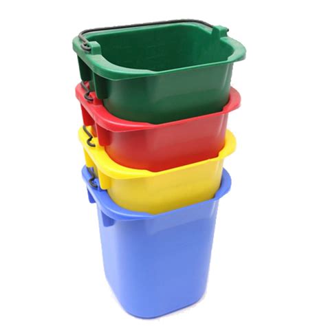 Rubbermaid Colour Coded Buckets 5 L Set Of 4 Colours