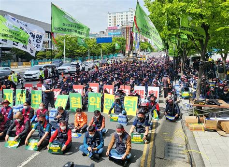 울산건설기계노조 27일 하루 총파업 연합뉴스