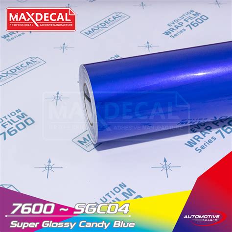 Maxdecal 7600 Sgc04 Super Glossy Candy Blue Maxdecal Professional