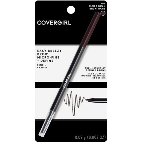COVERGIRL Easy Breezy Brow Micro Fine Define Pencil Rich Brown