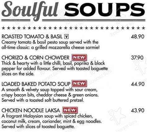 Menu At Mugg And Bean Restaurant Roodepoort Princess Crossing