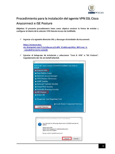 Manual De Instalacion Anyconnect E Ise Posture Pdf