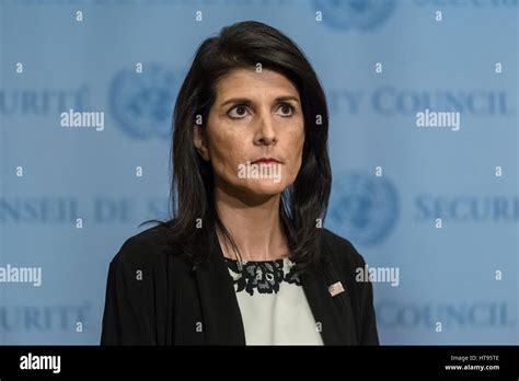 New York Usa 08th Mar 2017 Us Ambassador To The Un Nikki Haley